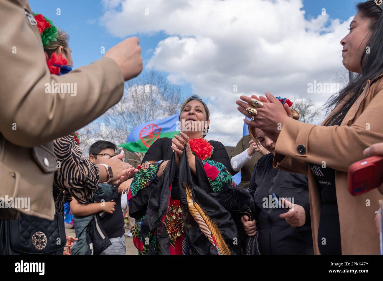 Glasgow, Scotland, UK. 8th April, 2023: The annual International Roma ...