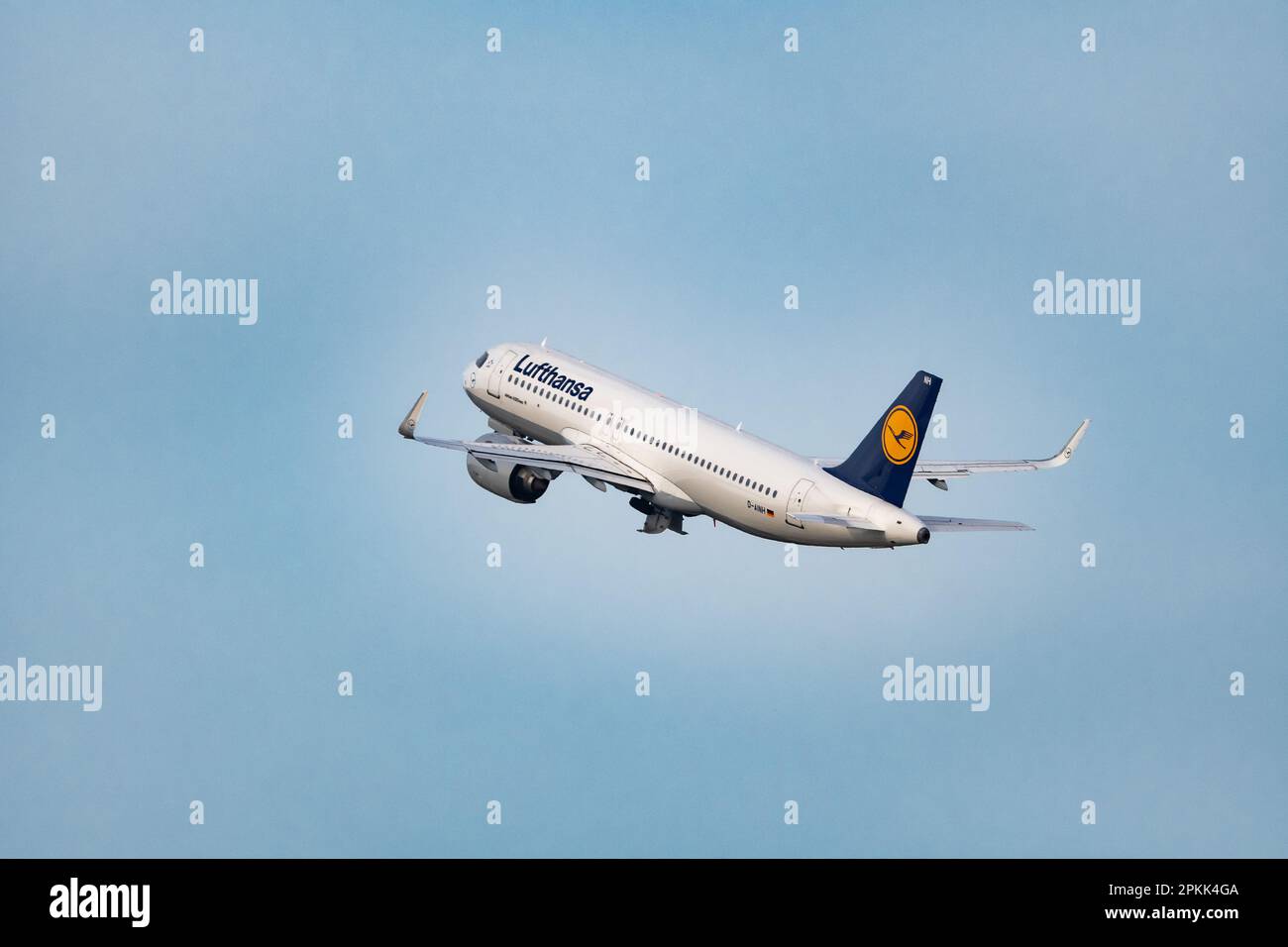 Zurich, Switzerland, January 2, 2023 Lufthansa Airbus A320-271N Neo ...
