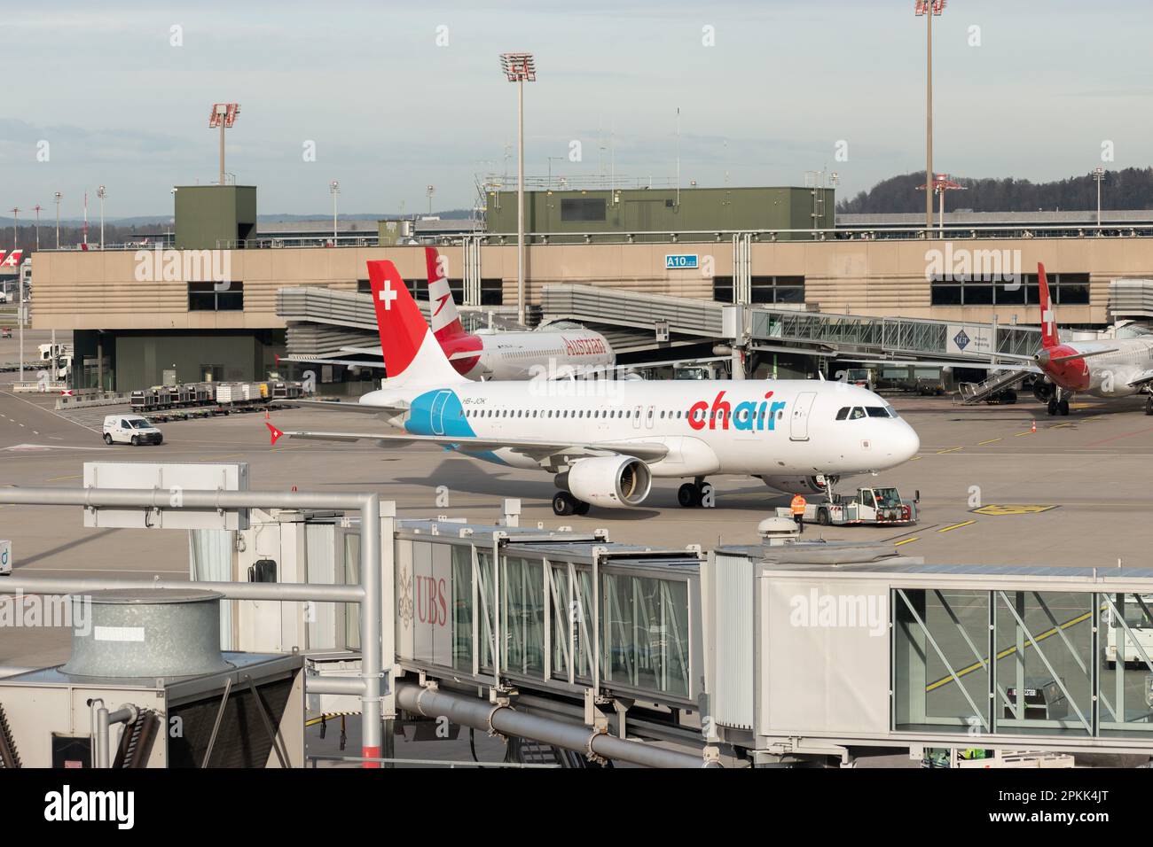 Zurich, Switzerland, January 2, 2023 Chair airlines Airbus A320-214 ...