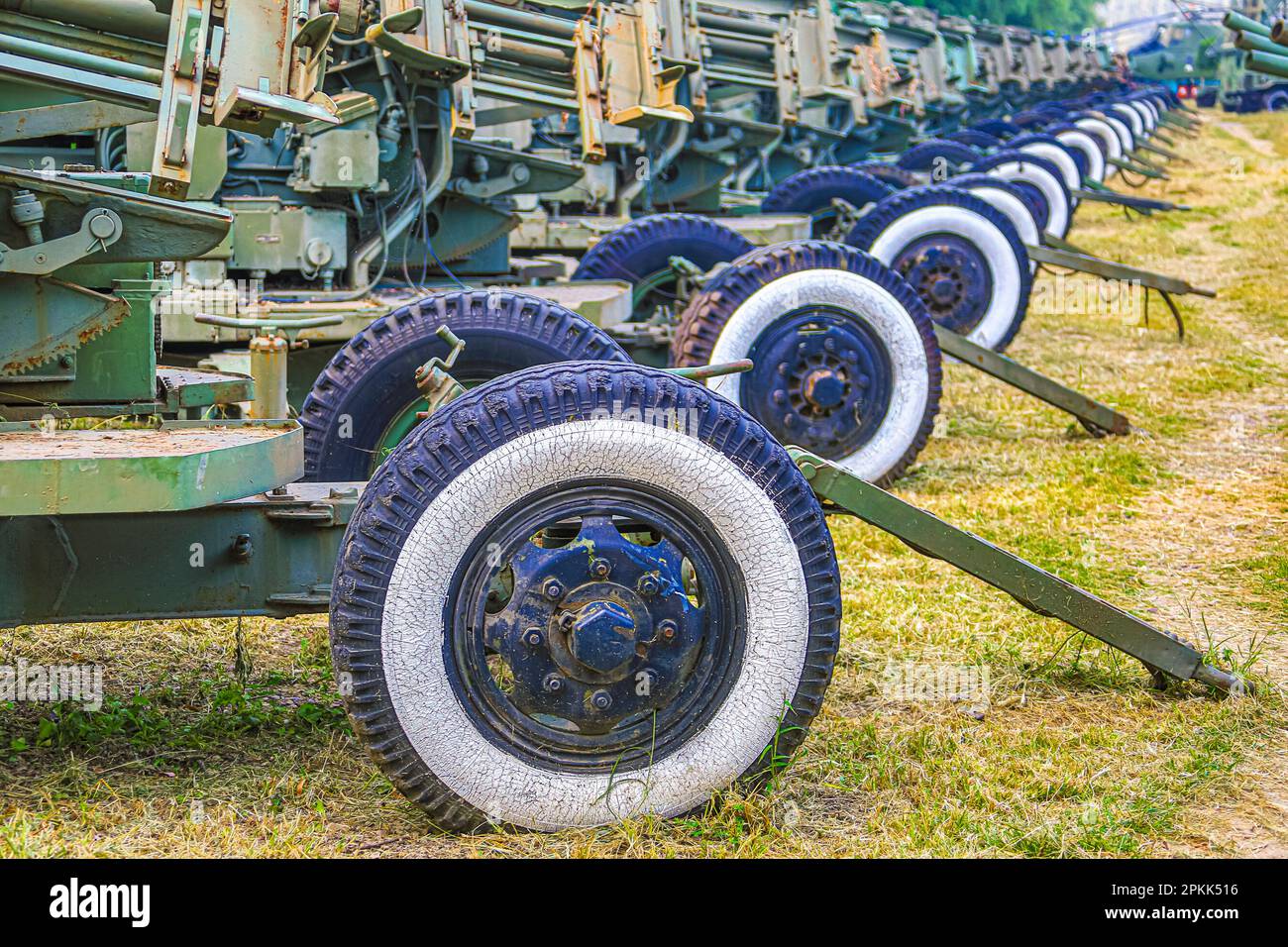 Anti-aircraft system at the Military Aviation Museum of China, Beijing ...