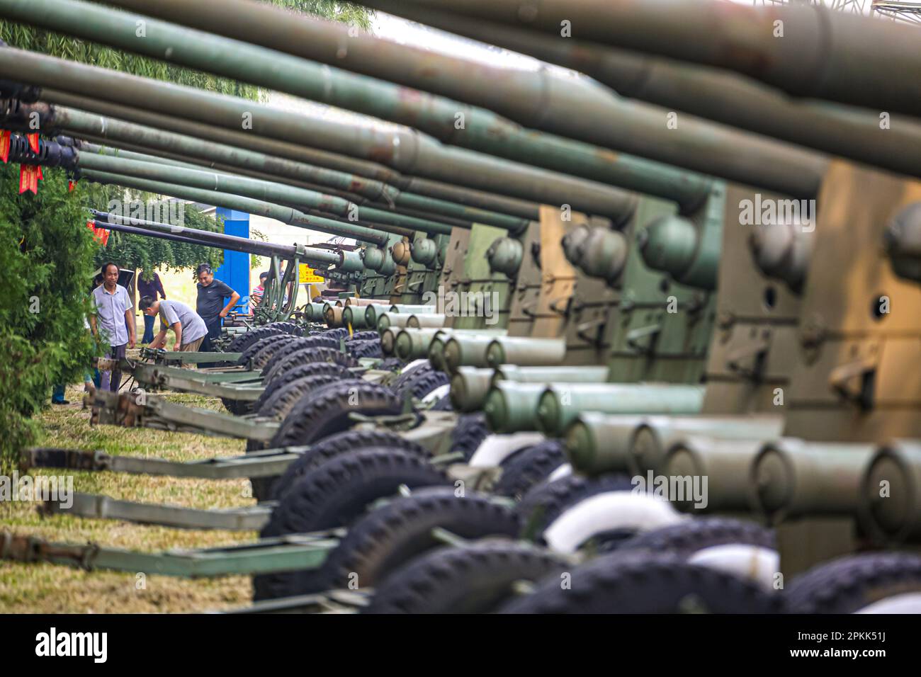 Anti-aircraft system at the Military Aviation Museum of China, Beijing ...