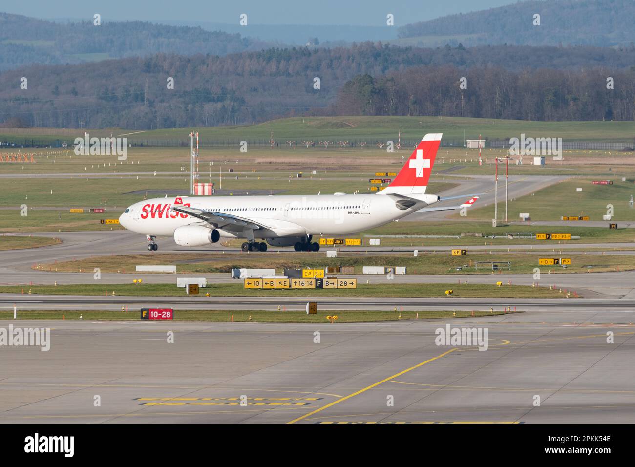Zurich, Switzerland, January 2, 2023 Swiss international airlines ...