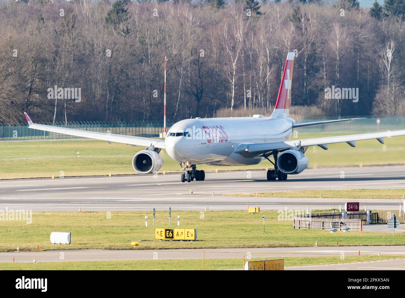 Zurich, Switzerland, January 2, 2023 Swiss international airlines ...