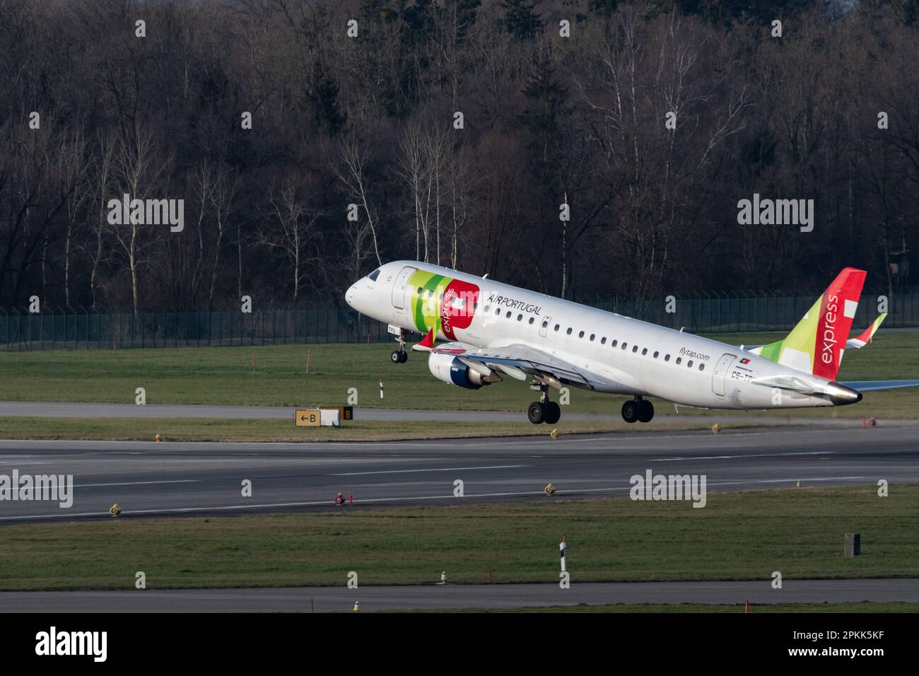 Zurich, Switzerland, January 2, 2023 TAP Air Portugal Embraer E190LR ...