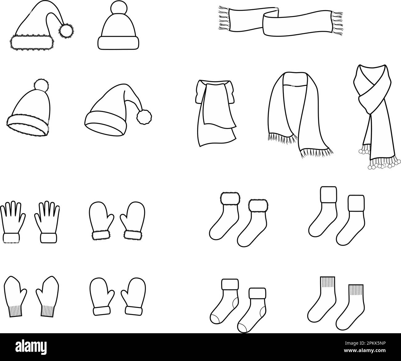 Fluffy scarf Stock Vector Images - Alamy