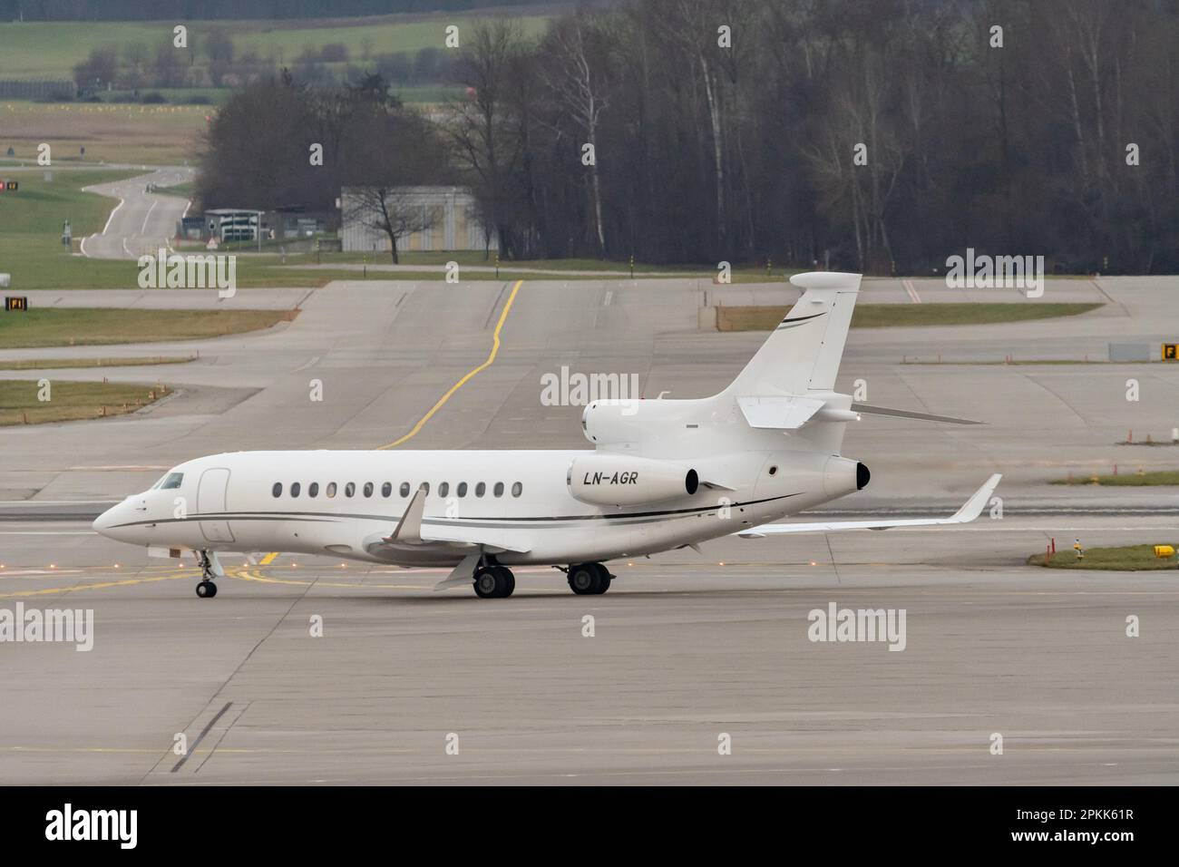 Zurich, Switzerland, January 2, 2023 Dessault Falcon 7X business ...