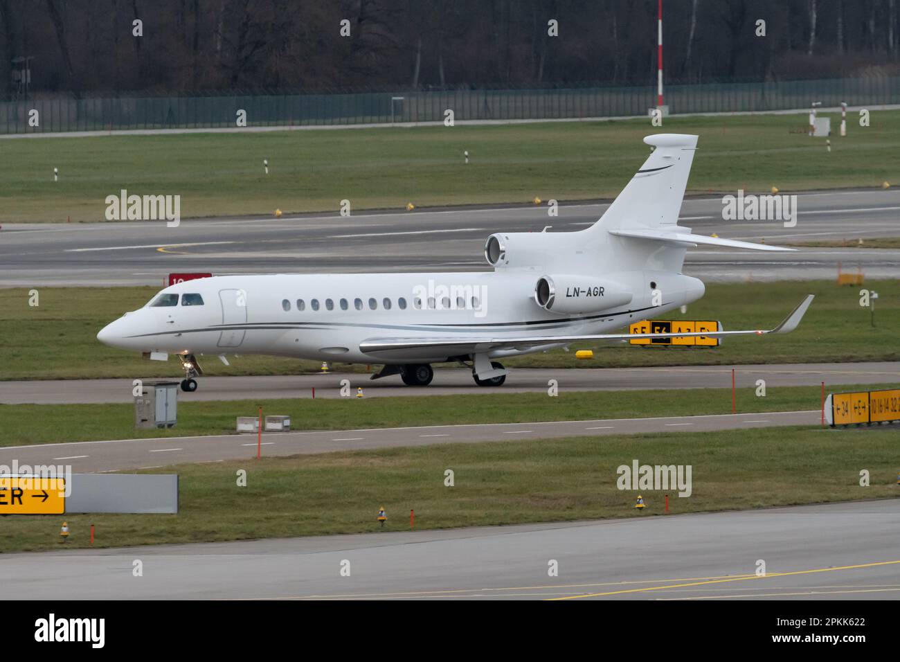 Zurich, Switzerland, January 2, 2023 Dessault Falcon 7X business ...