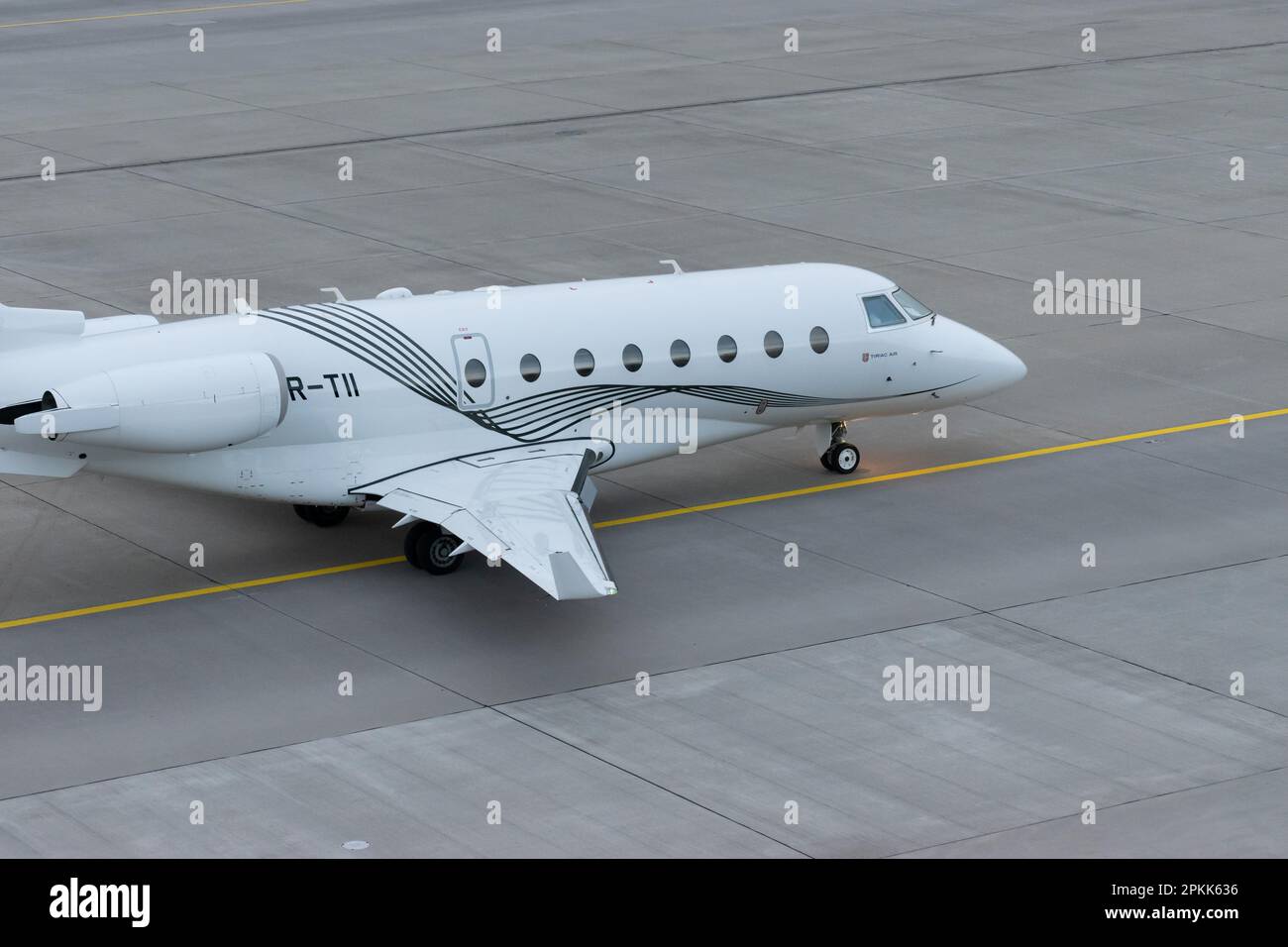 Zurich, Switzerland, January 2, 2023 Gulfstream G200 business aircraft ...