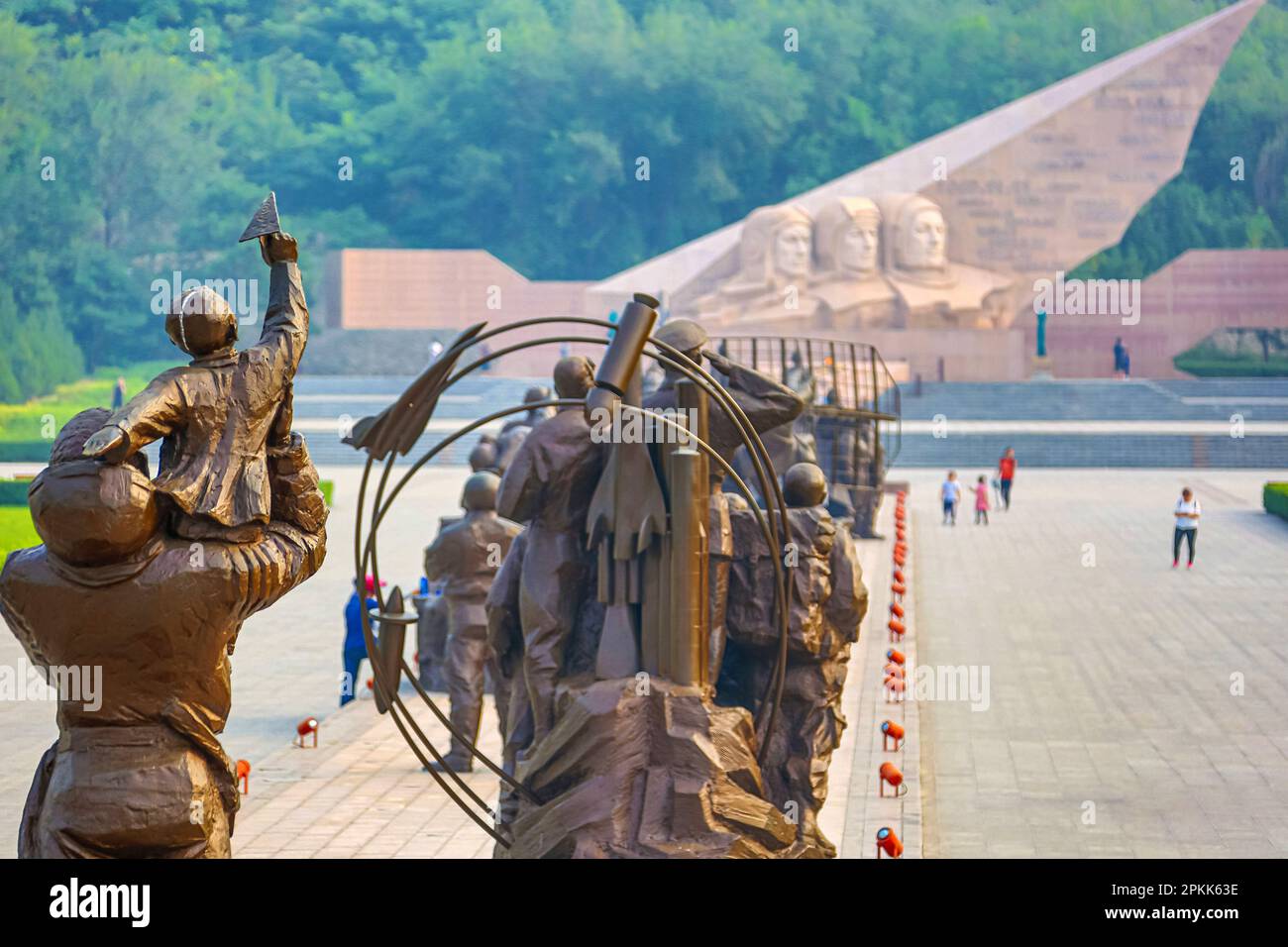 Monument at the China Military Aviation Museum, Beijing Stock Photo - Alamy