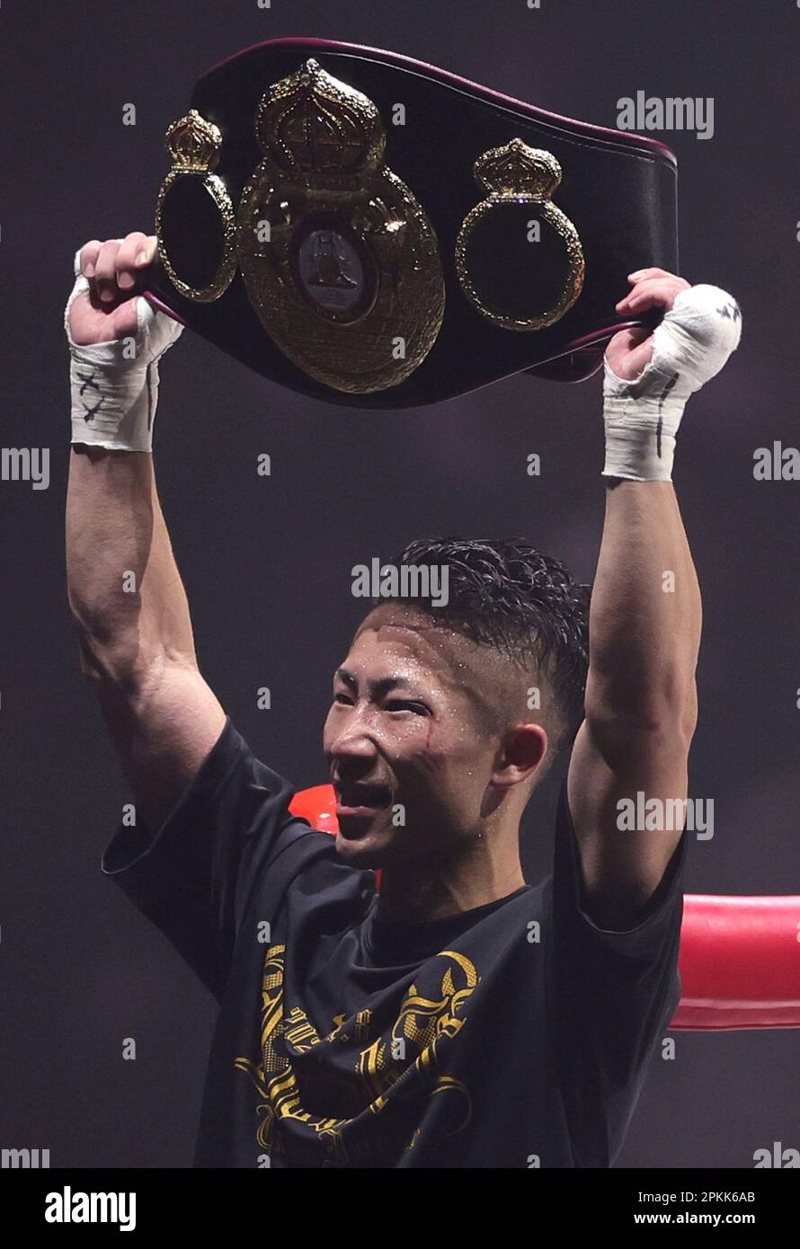 Japanese Takuma Inoue celebrates after defeating Liborio Solis of ...