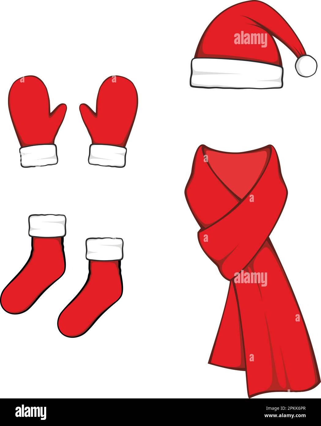 Socks and mittens Cut Out Stock Images & Pictures - Alamy