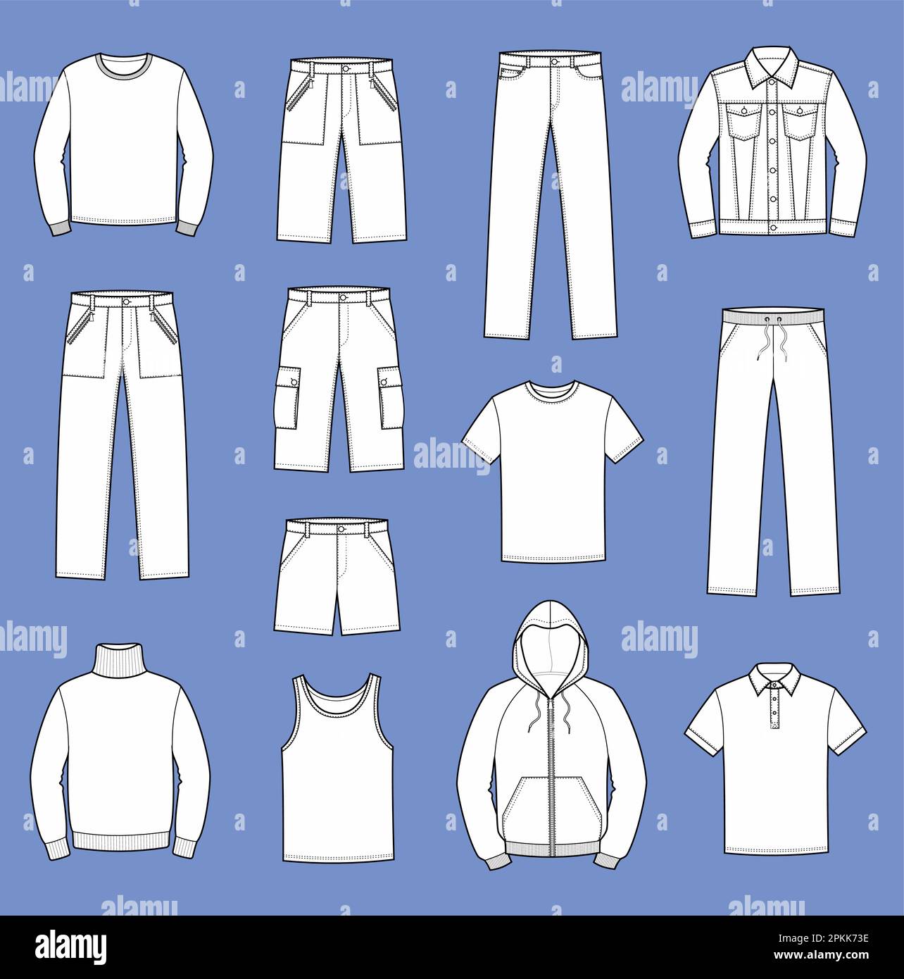 Casual casual clothing Stock Vector Images - Alamy