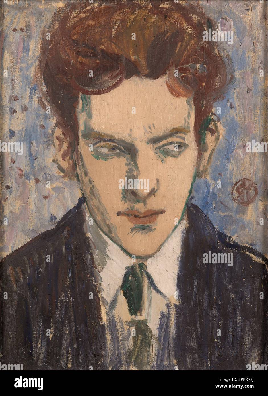 Edward McKnight Kauffer circa 1915 by Raymond McIntyre Stock Photo - Alamy