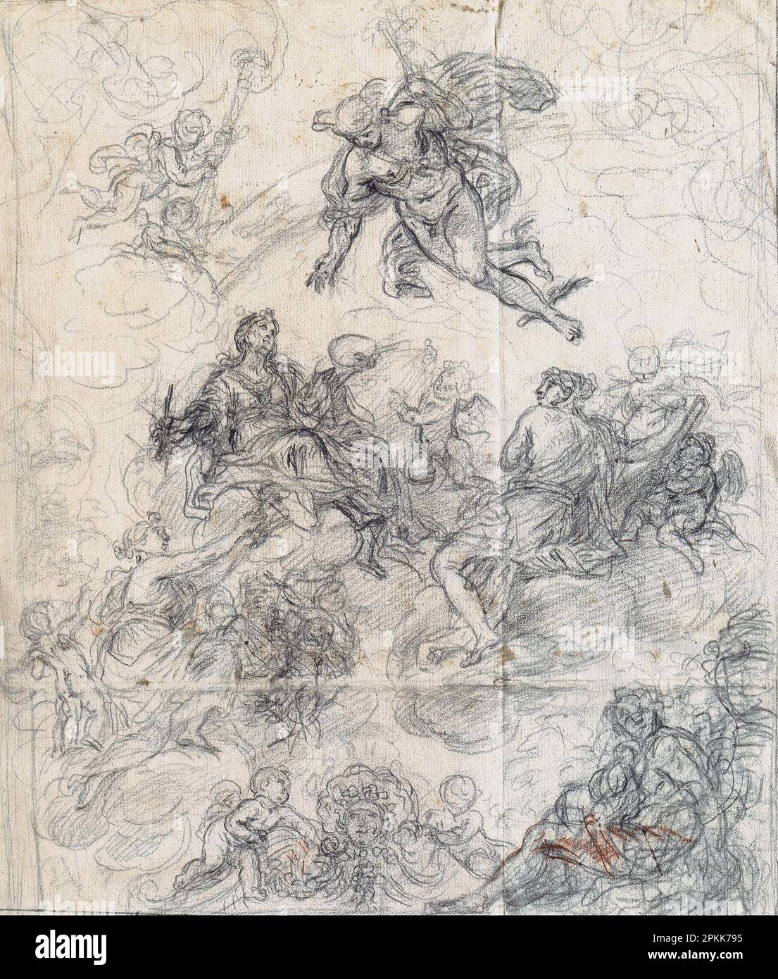 Allegory of the Arts 1679 by Giovanni Paolo Melchiori Stock Photo - Alamy