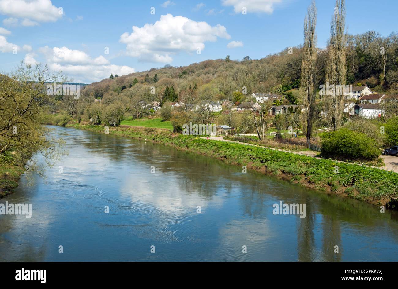 A part of the village of Brockweir on the Gloucestershire side of the ...