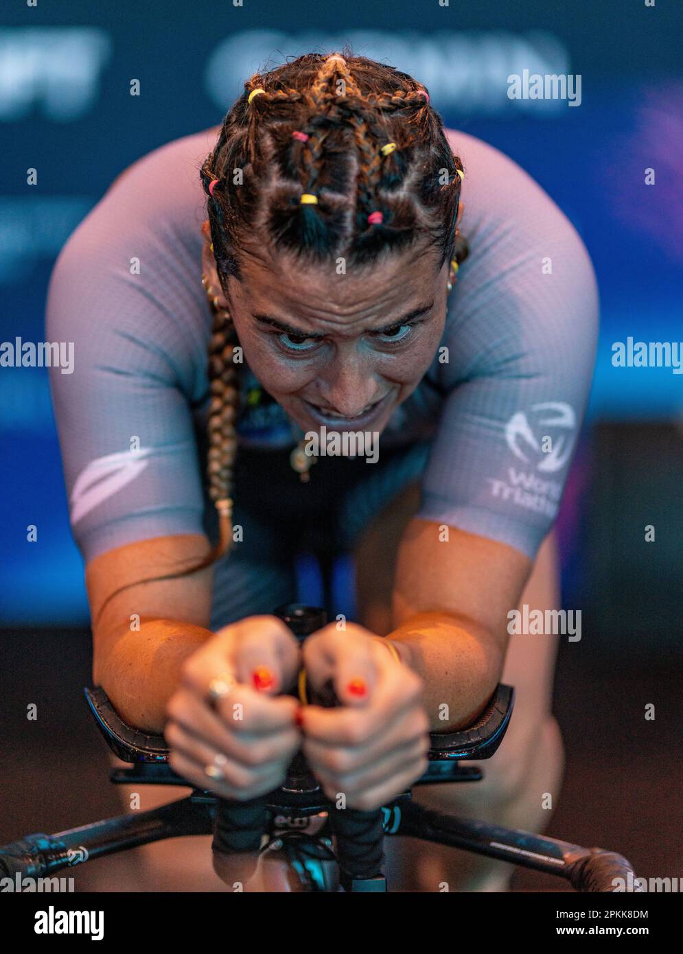 Spain’s Marta Frances in action during her Para Triathlon race during ...