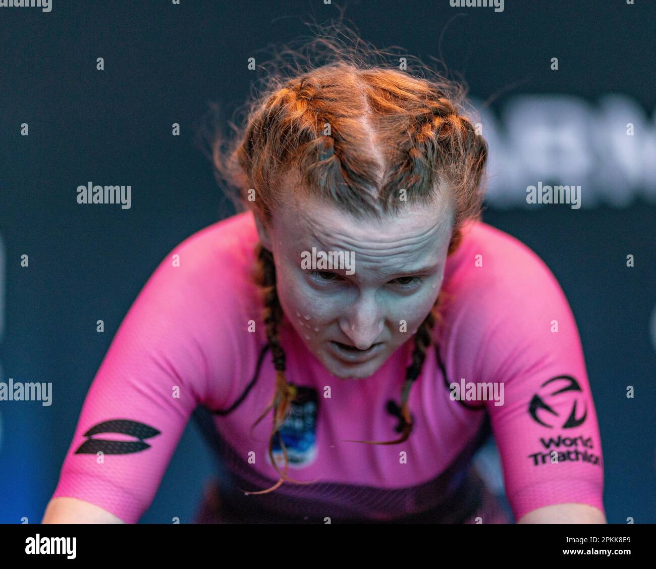 Ireland’s Judith Maccombe in action during her Para Triathlon race ...