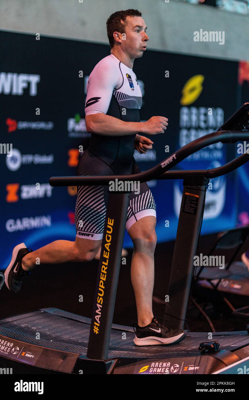 Great Britain’s Colin Wallace in action during his Para Triathlon race ...