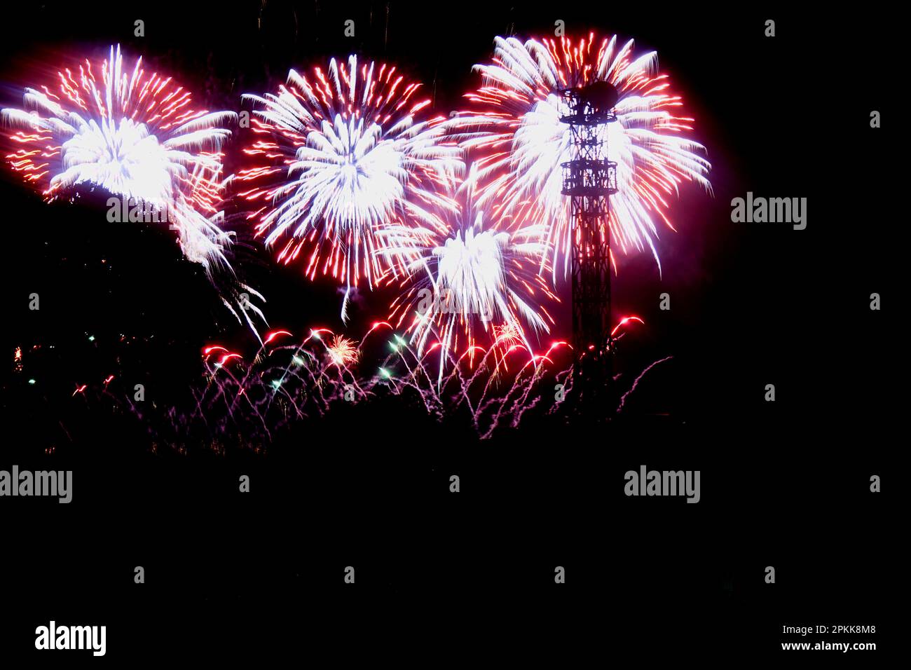 Summer firework on the beach of Atami Stock Photo - Alamy