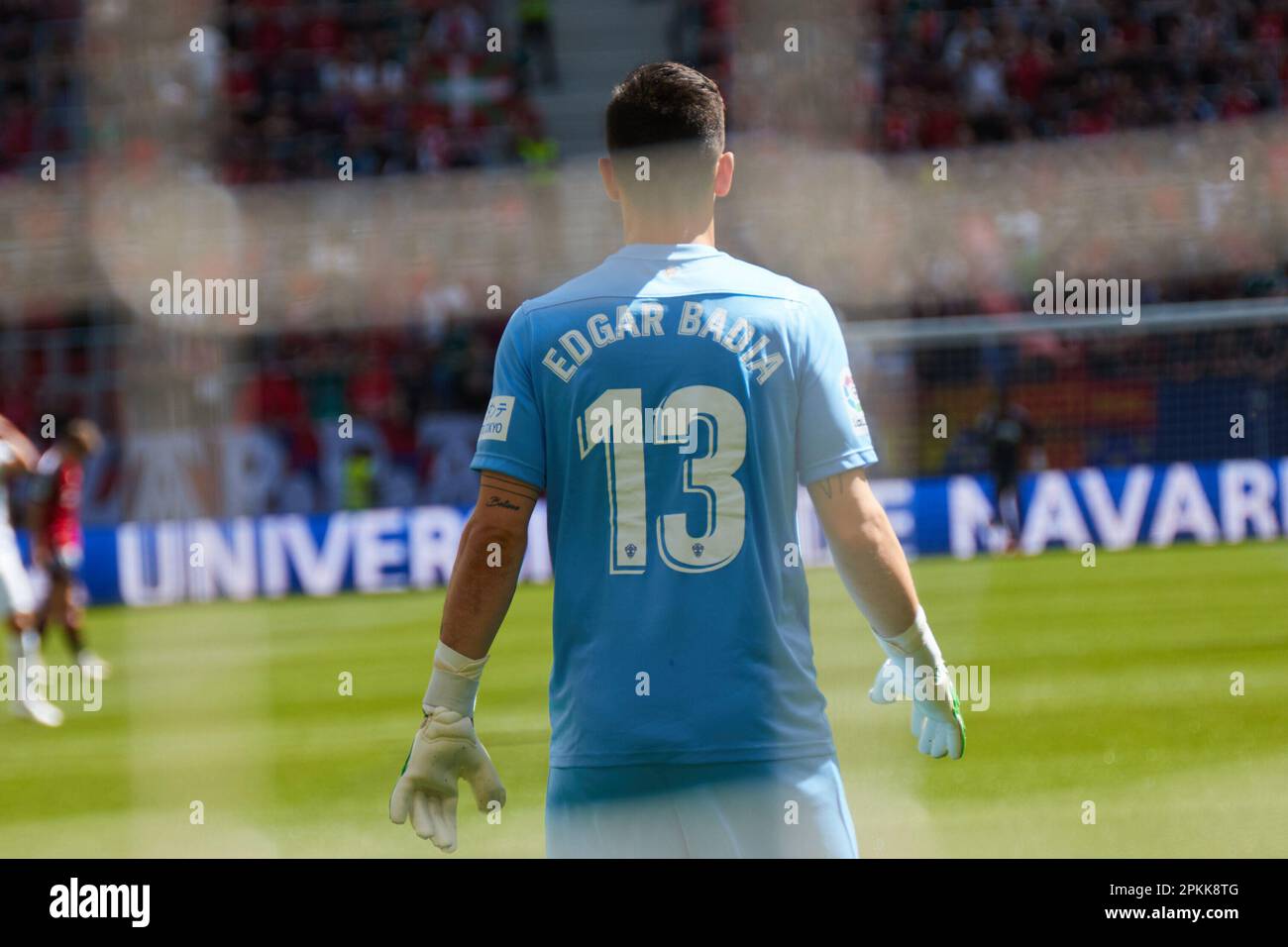 Pamplona, Spain. 8th Apr. 2023. Sports. Football/Soccer.Edgar Badia (13 ...