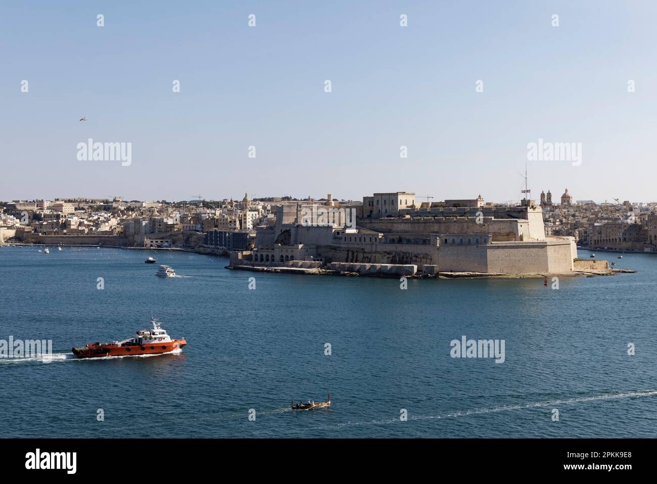 Valletta, Malta. 26th Mar, 2023. Fort St. Angelo in Birgu (Vittoriosa ...