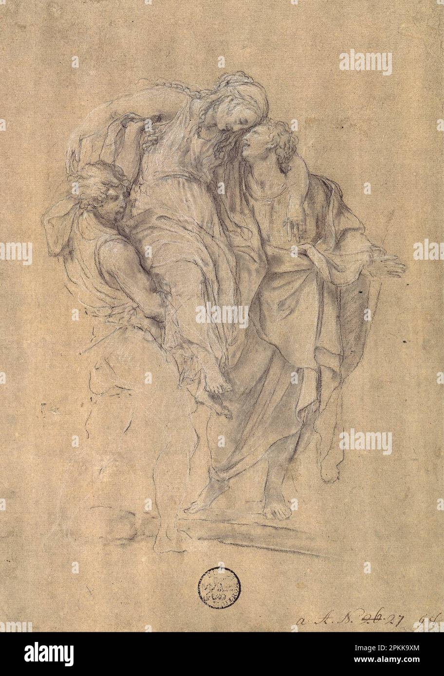 Two Men Carrying a Body (1740 - 1750) by Stefano Pozzi Stock Photo - Alamy