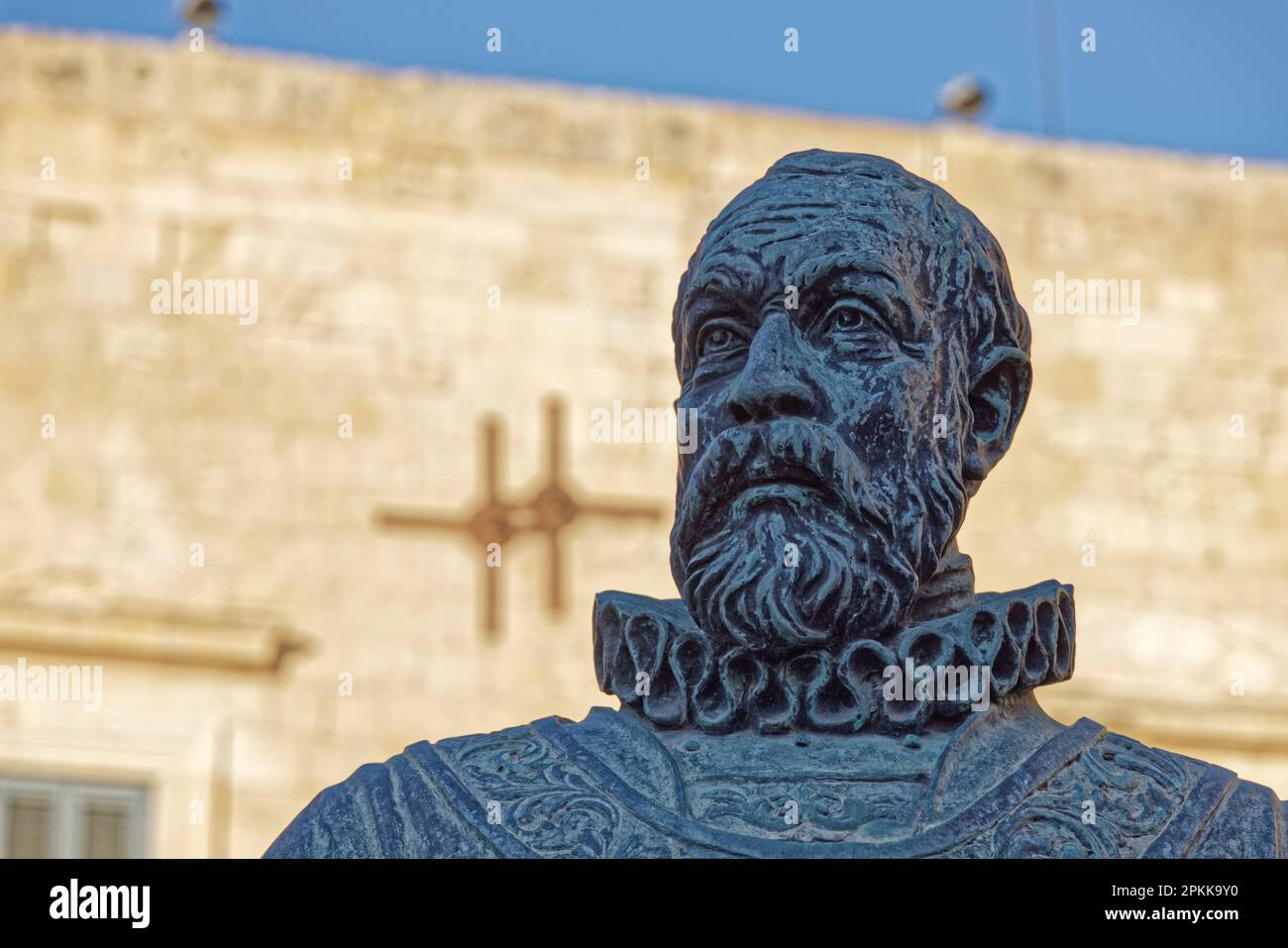 Valletta, Malta. 26th Mar, 2023. The statue of Jean Parisot de la ...