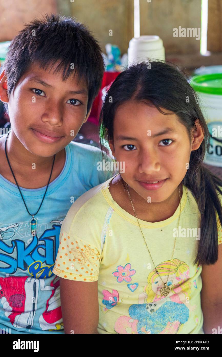 Faces of Peru: Life on the Amazon Stock Photo - Alamy