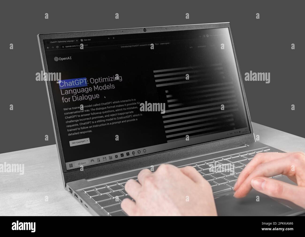 Chatgpt home page hi-res stock photography and images - Alamy