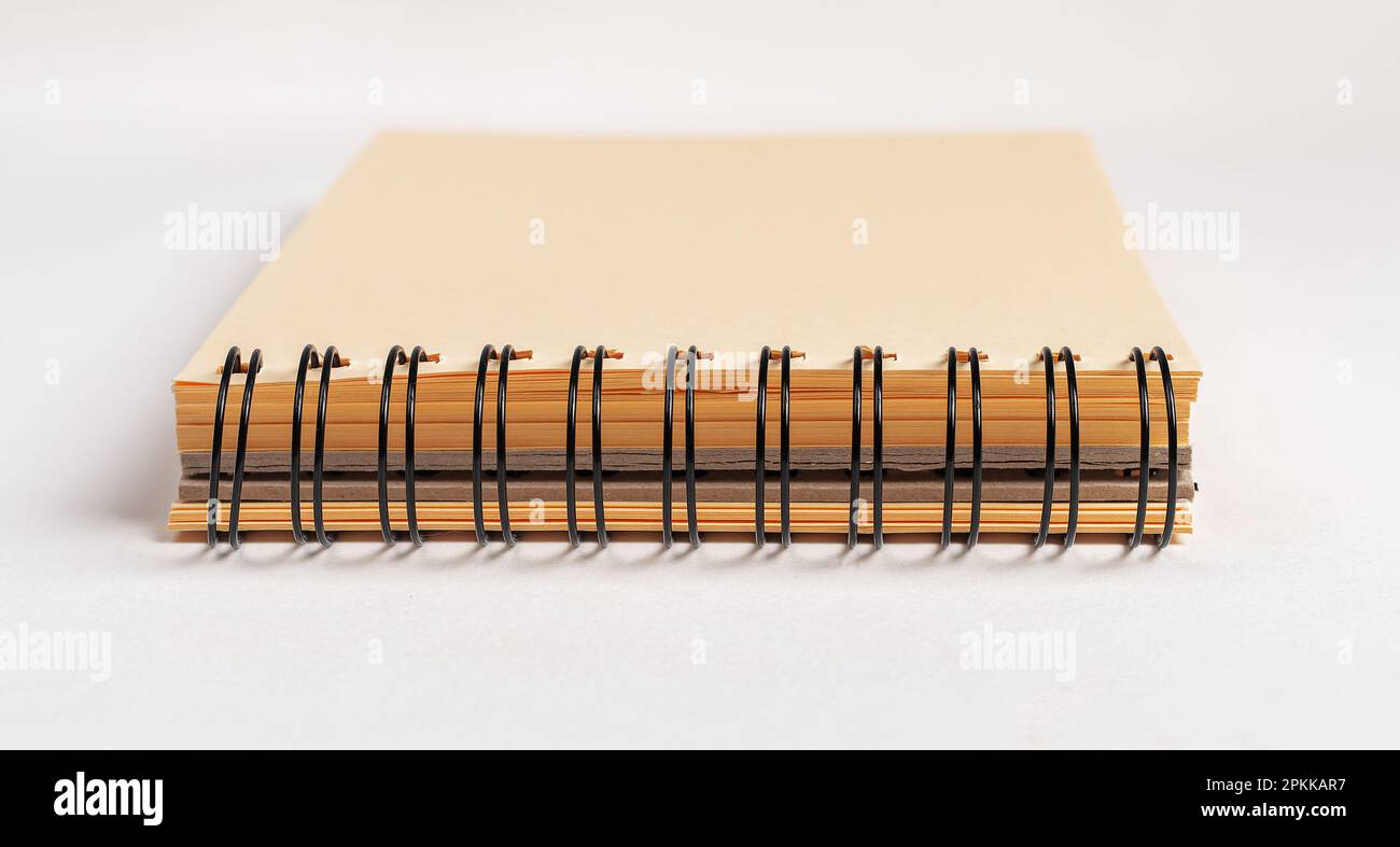 Blank album spiral binding hi-res stock photography and images - Alamy