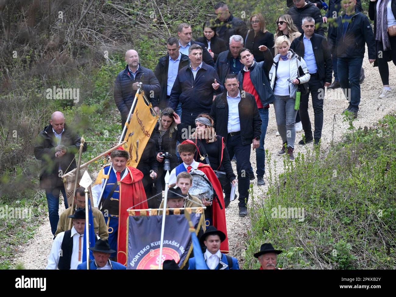 At the medieval fortress of Kostelgrad, the 500th Kostel Easter Pistol ...