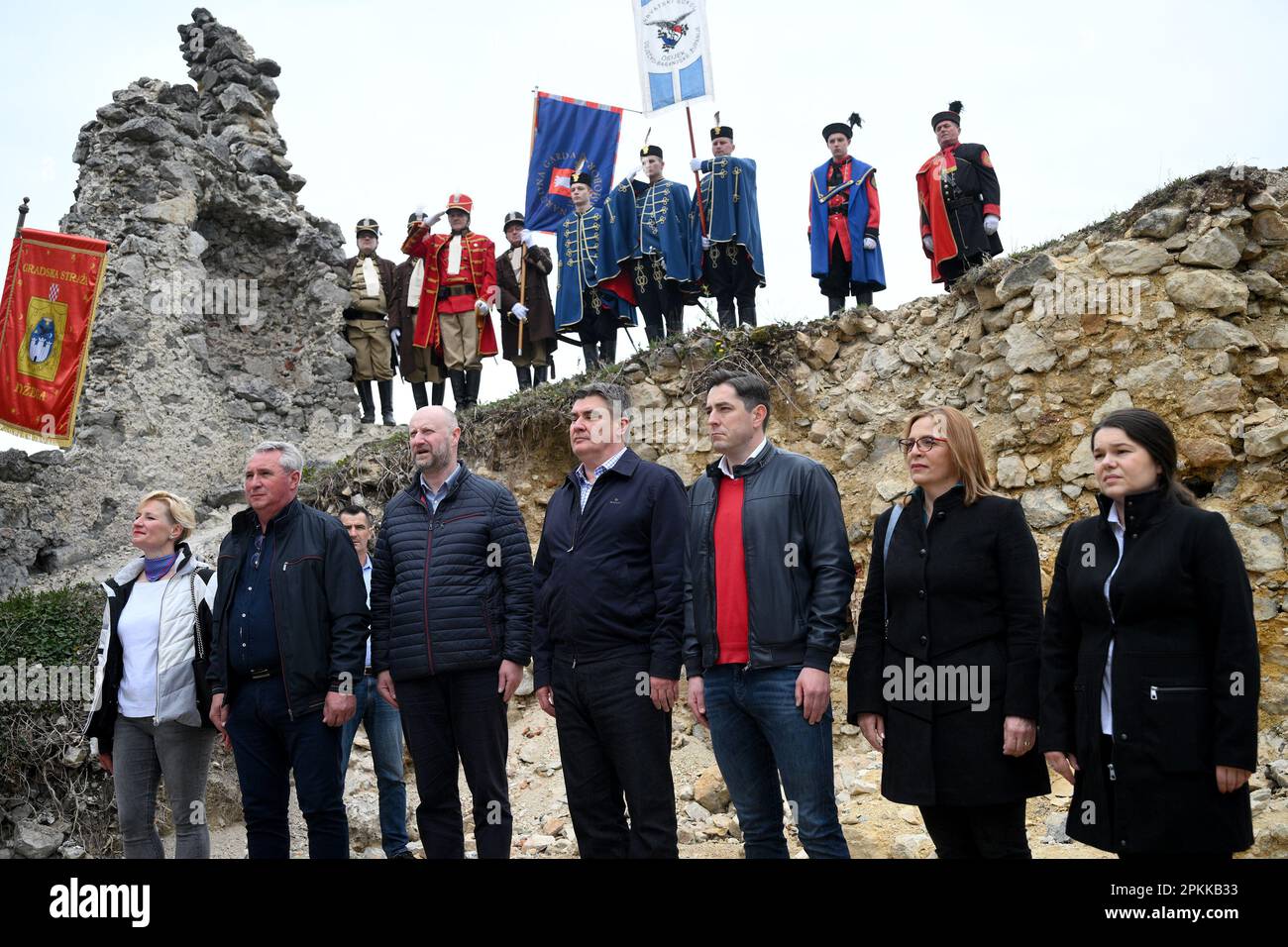 At the medieval fortress of Kostelgrad, the 500th Kostel Easter Pistol ...