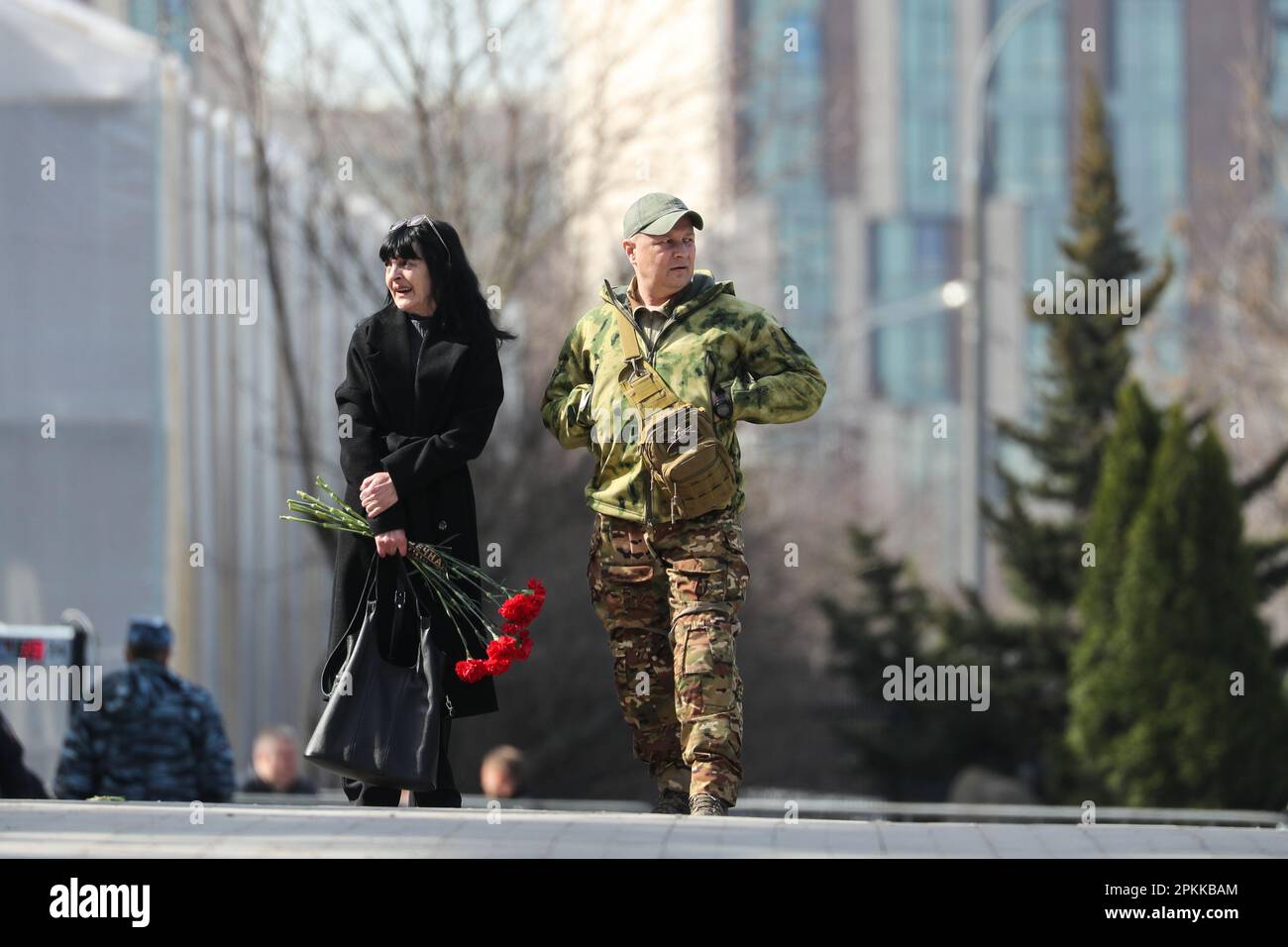 08.2023 April. Russia. Moscow. Vladlen Tatarsky (Maxim Fomin) was ...