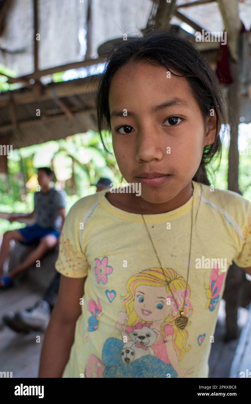 Faces of Peru: Ribeernos of the Amazon Stock Photo - Alamy