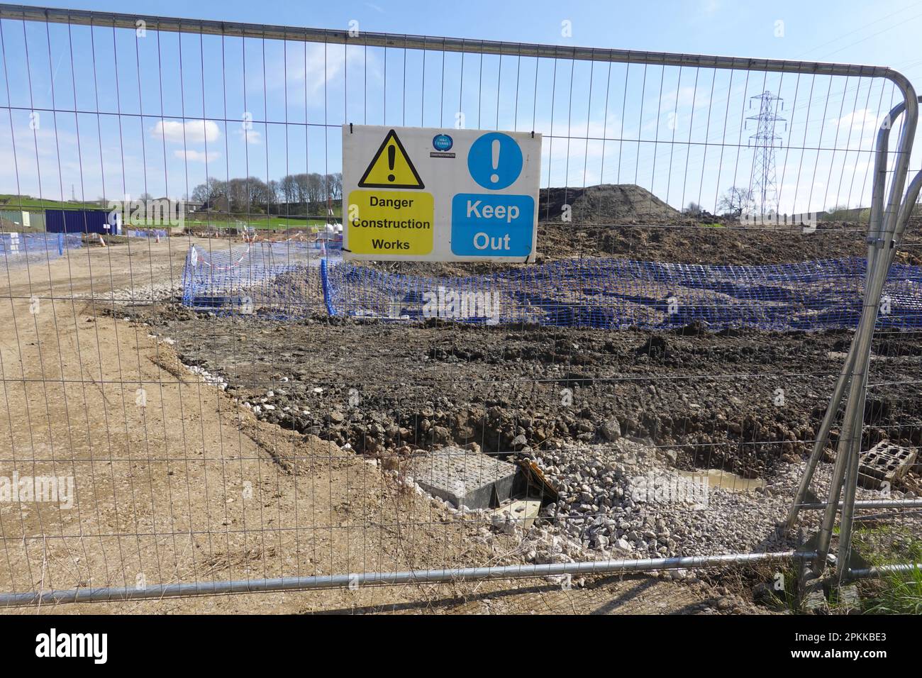 Building site entrance Stock Photo - Alamy