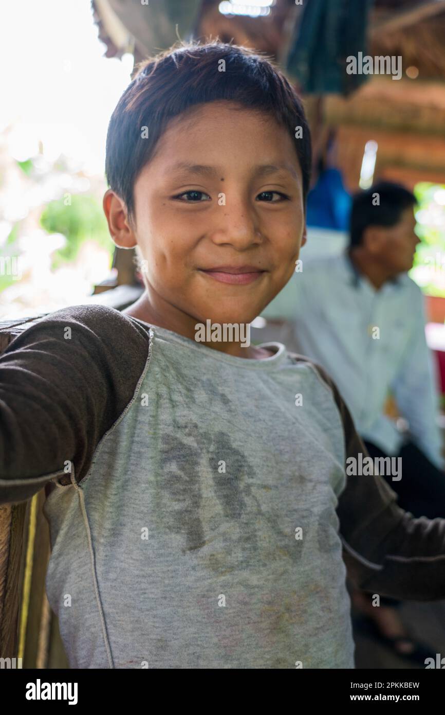 Faces of Peru: Riberenos of the Amazon Stock Photo - Alamy
