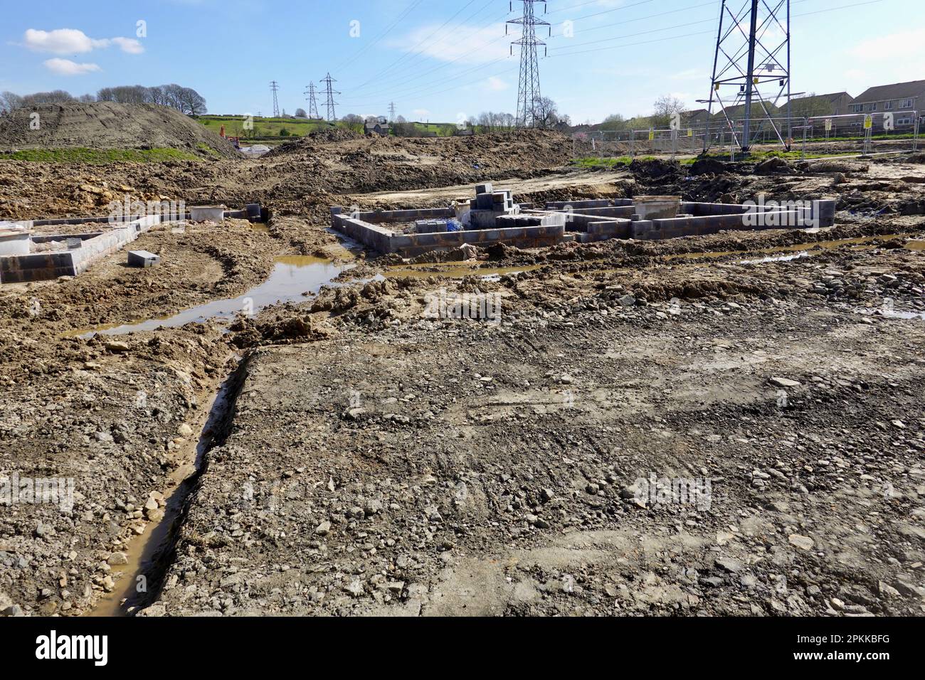 building foundation work Stock Photo - Alamy