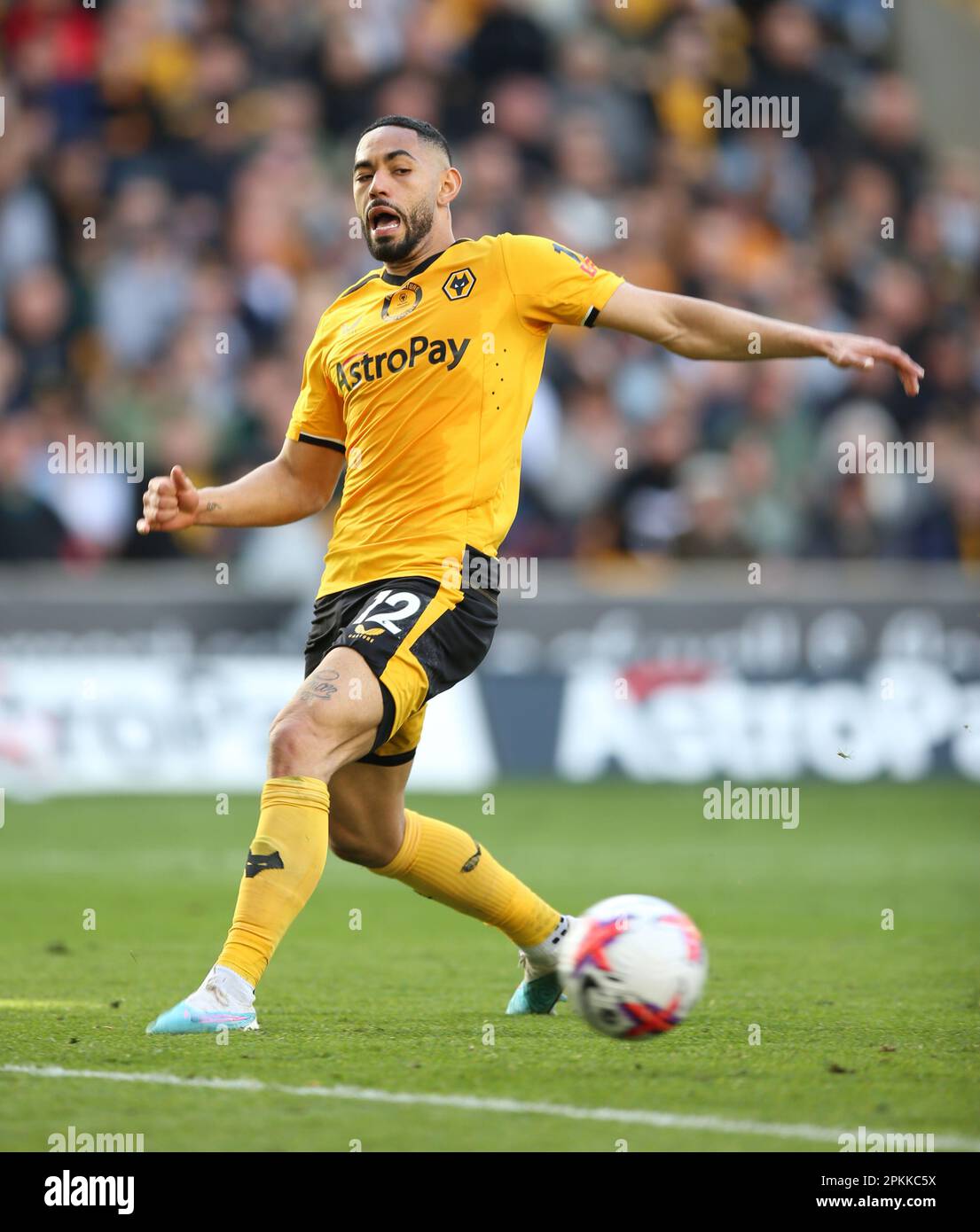 Wolverhampton Wanderers' Matheus Cunha during the Premier League match ...