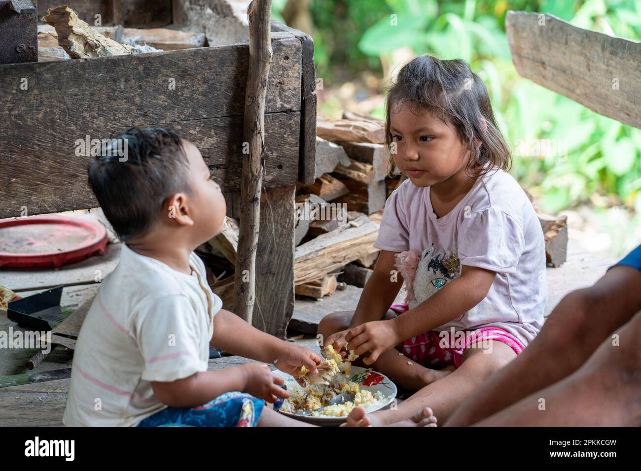 Faces of Peru: Life on the Amazon Stock Photo - Alamy
