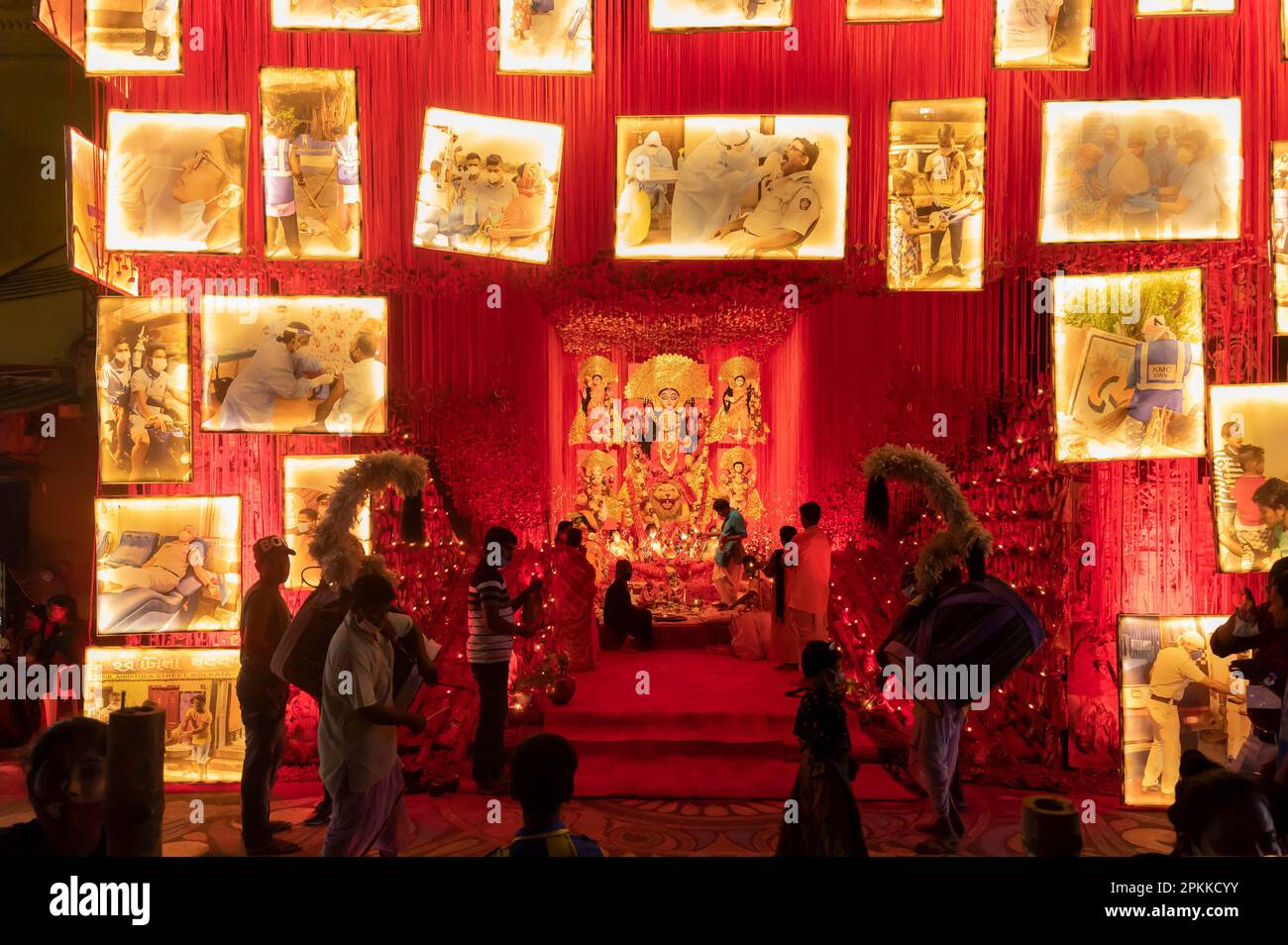 Kolkata, West Bengal, India - 12th October 2021 : Ahiritola Durga Puja ...
