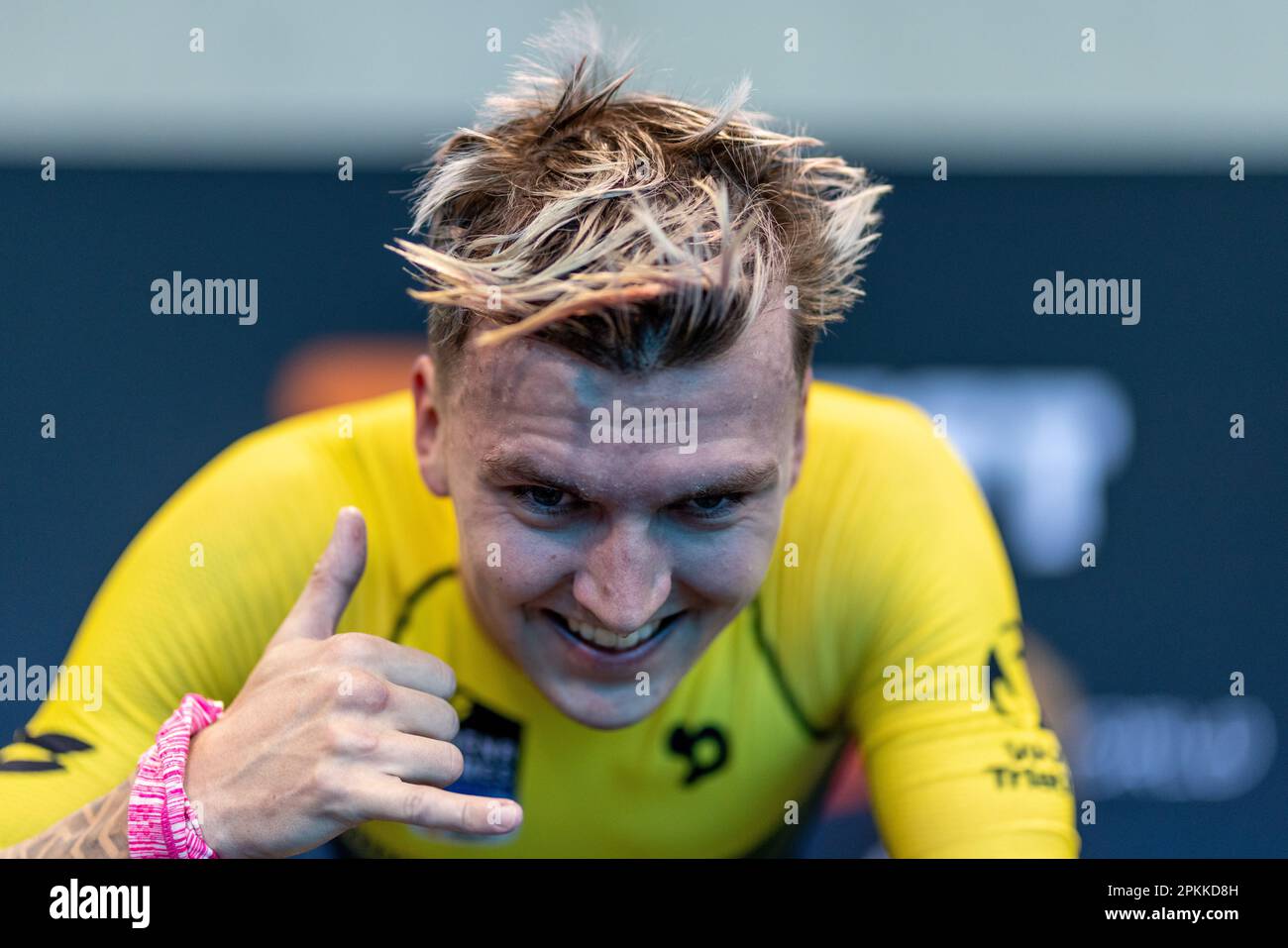 Great Britain’s Oscar Kelly during his Para Triathlon race during the ...