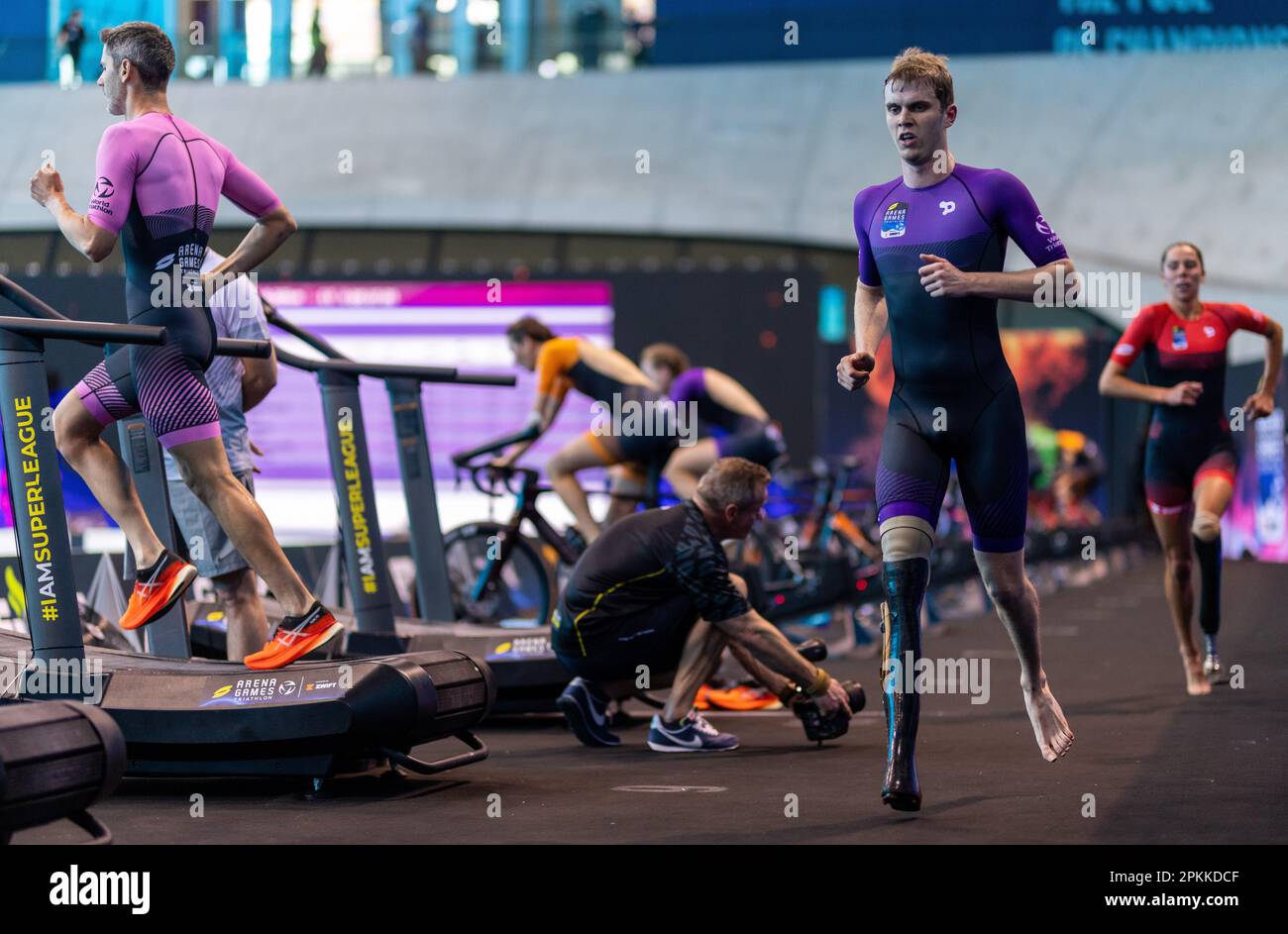 Great Britain’s Finley Jakes during his Para Triathlon race during the ...