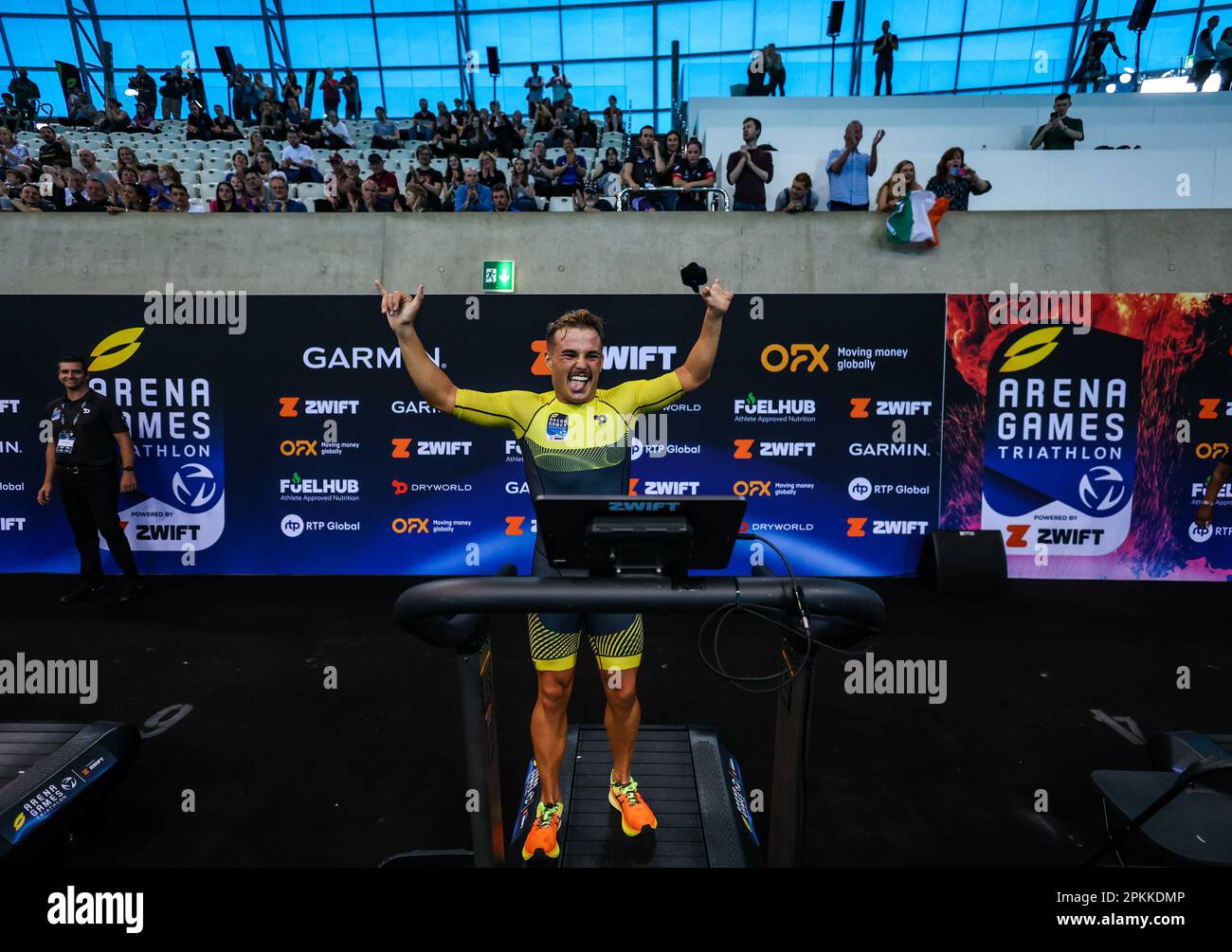 Brazil’s Ronan Cordeiro after completing his Para Triathlon race during ...