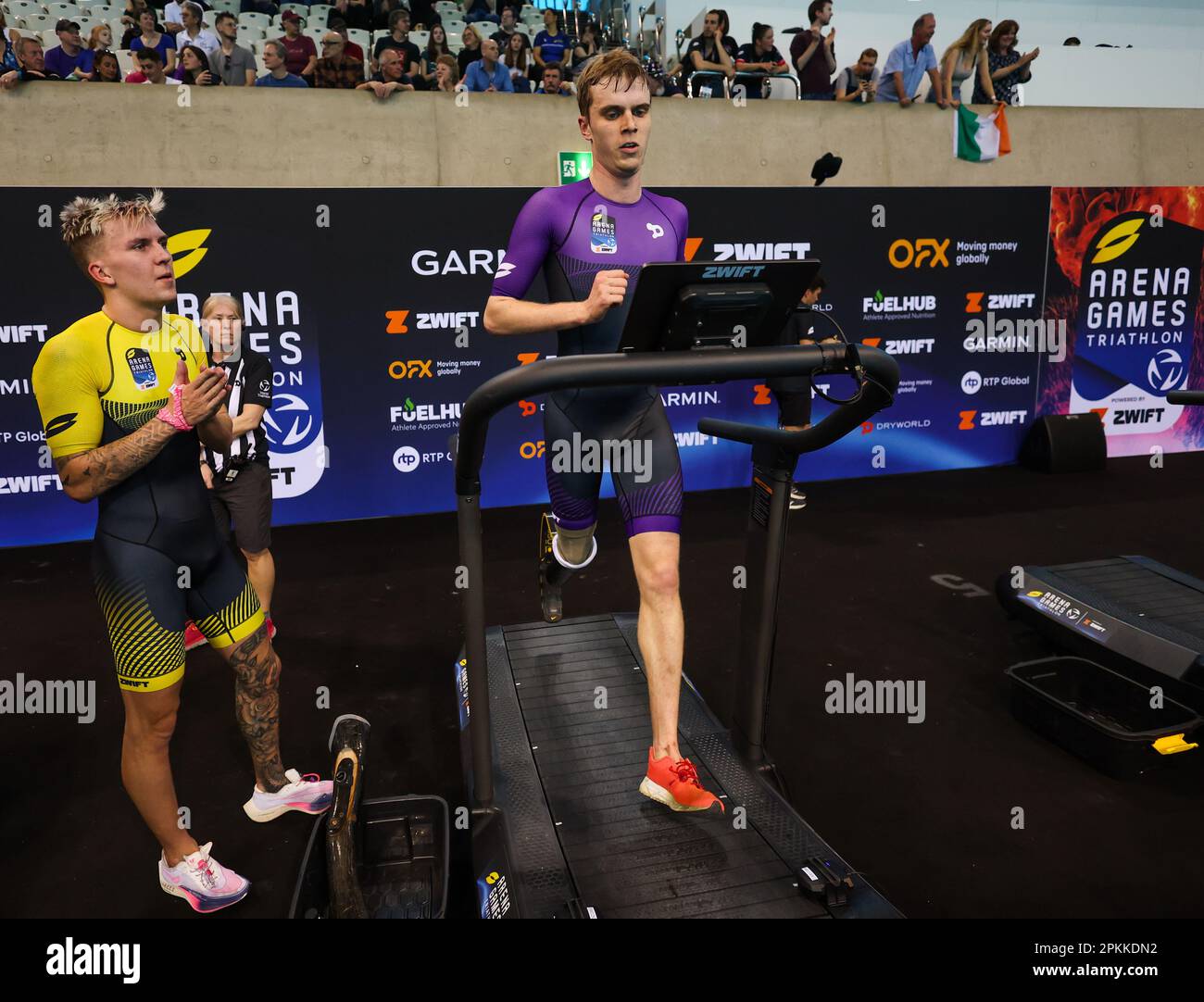 Great Britain’s Oscar Kelly watches Finley Jakes during his Para ...