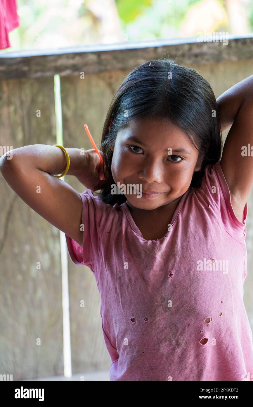 Faces of Peru: Riberenos of the Amazon Stock Photo - Alamy