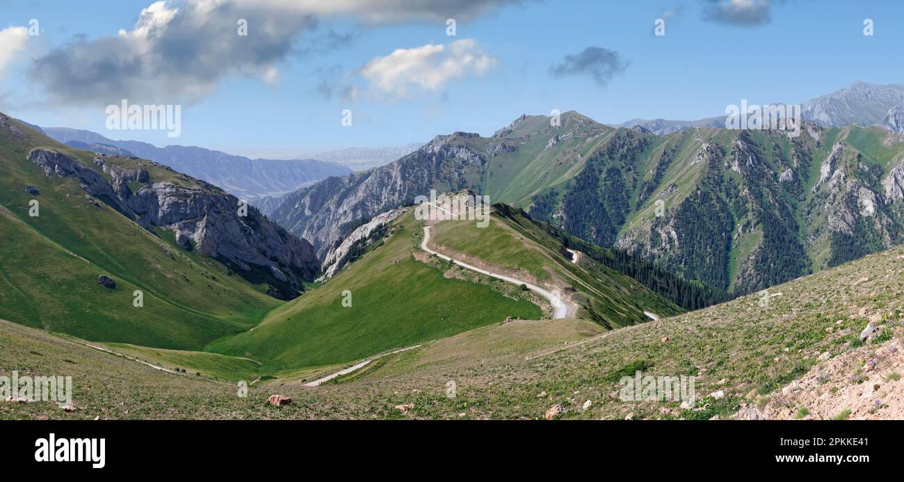 Moldo Ashuu Pass, Naryn Region, Kyrgyzstan, Central Asia, Asia Stock ...