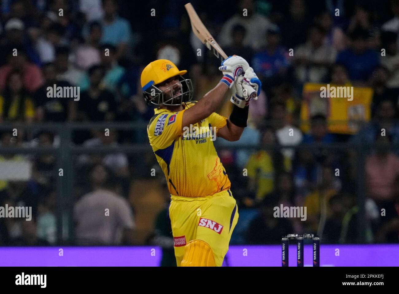 Chennai Super Kings' Ajinkya Rahane bats during the Indian Premier ...
