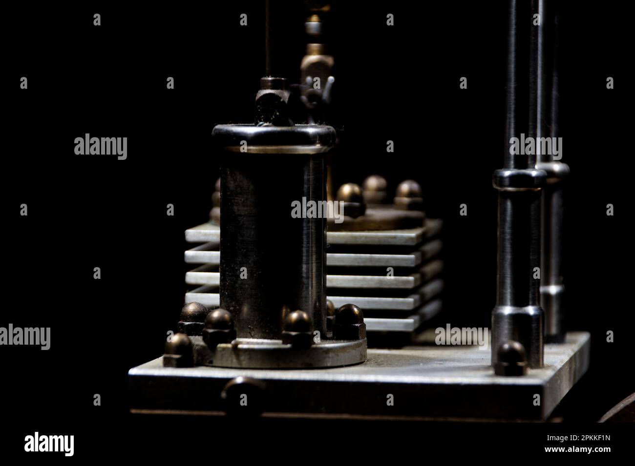 closeup of a stirling engine construction with real shadows Stock Photo ...
