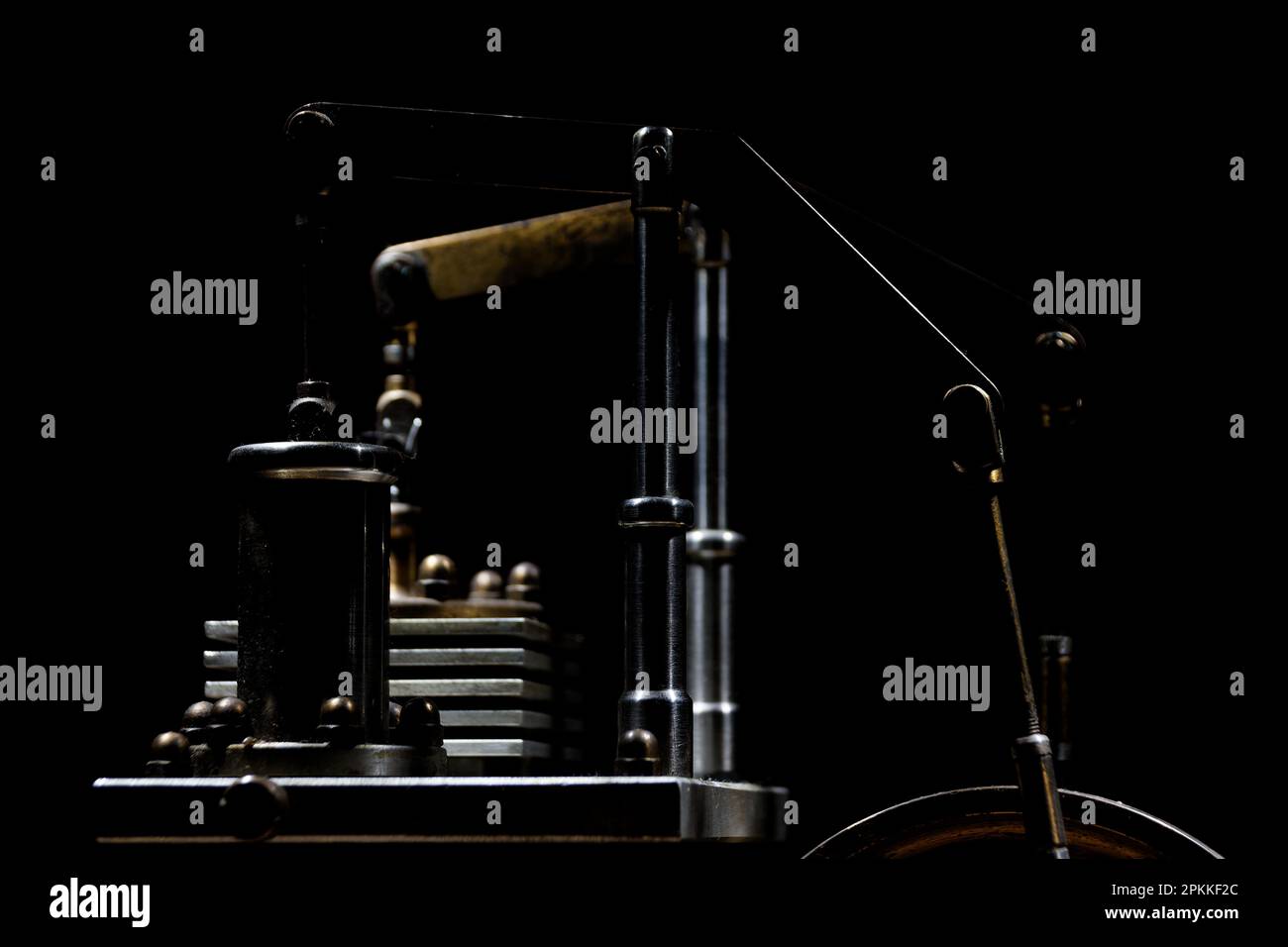 closeup of a stirling engine construction with real shadows Stock Photo ...
