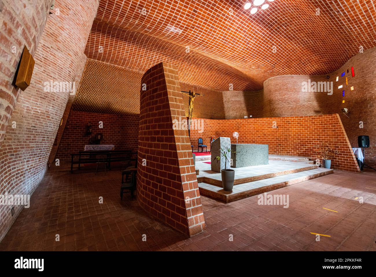 Interior of the Church of Atlantida (Church of Christ the Worker and ...